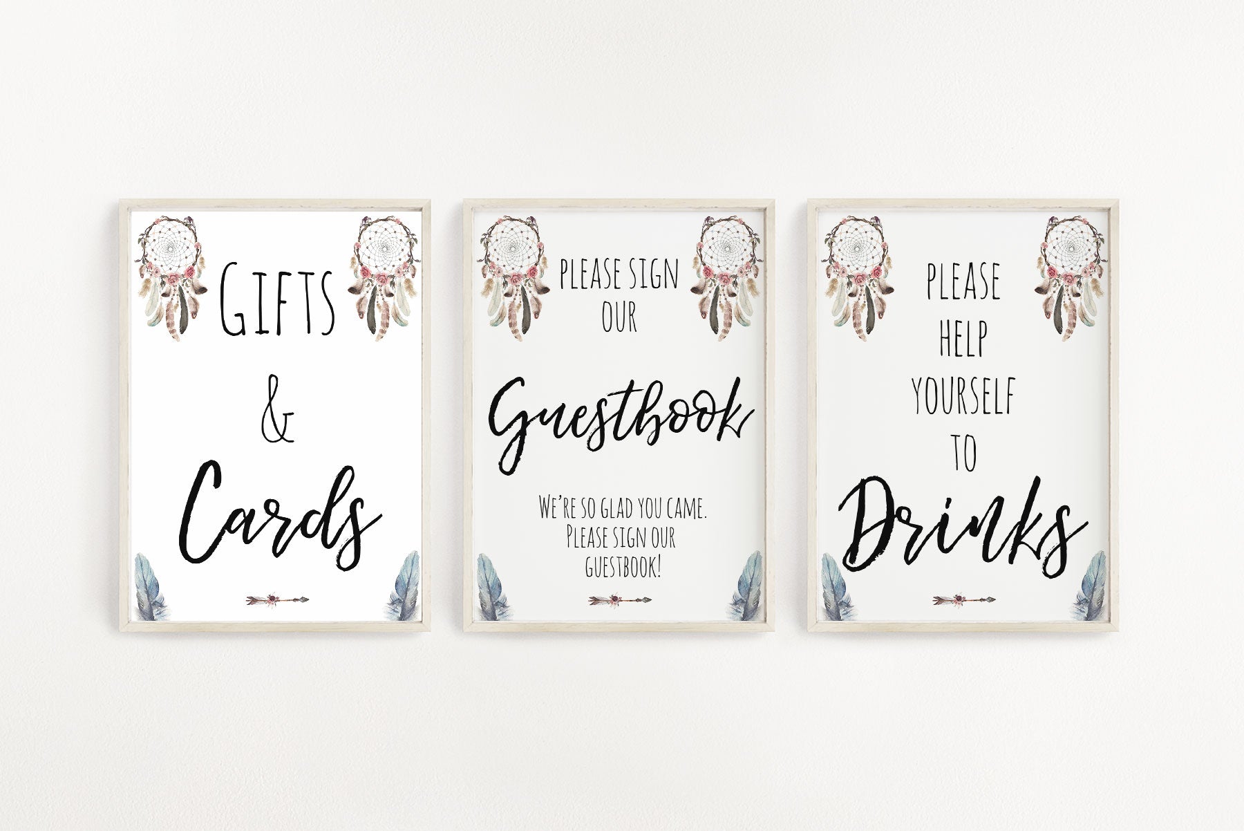 Boho Baby Signs – OhHappyPrintables