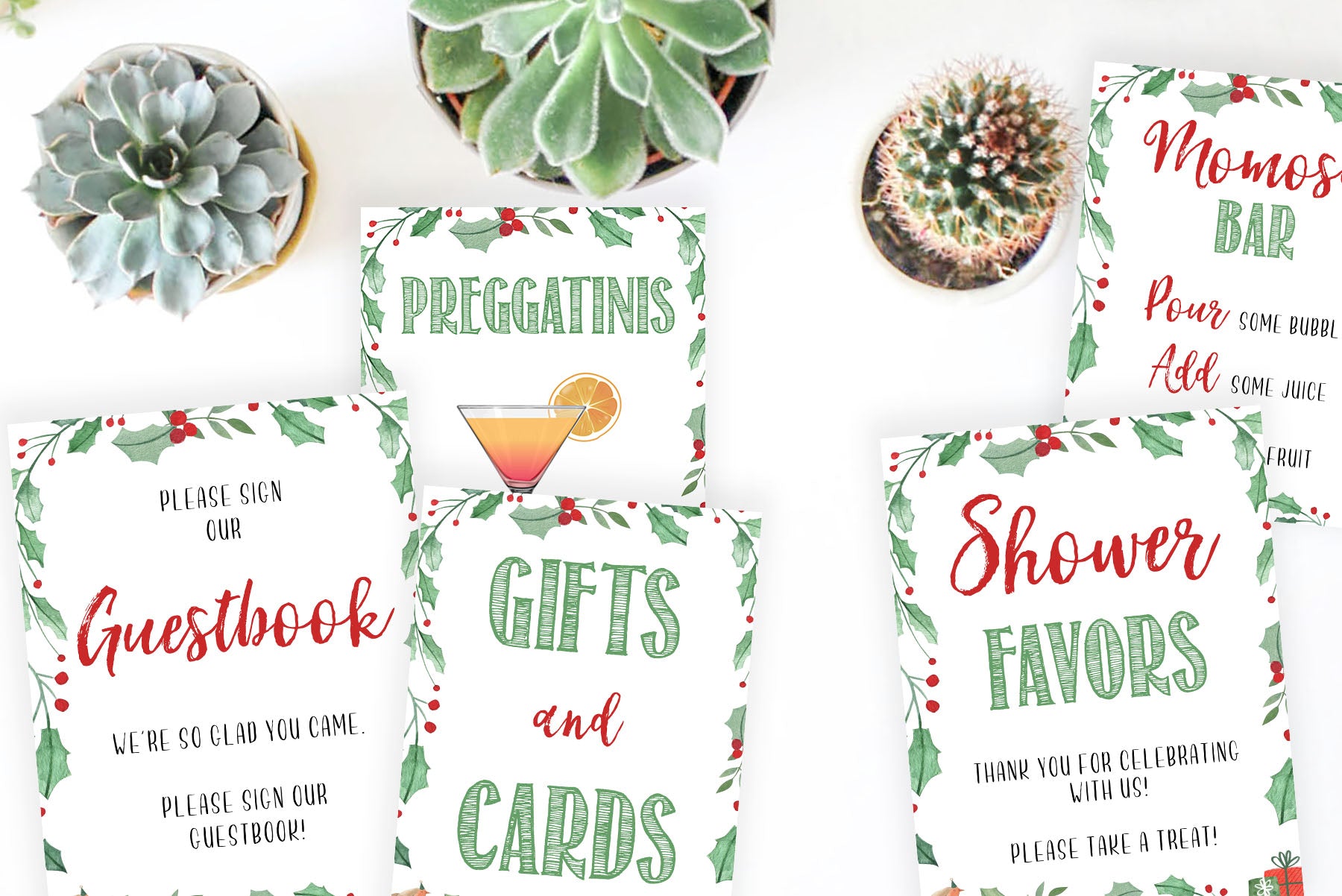 Christmas Baby Signs – OhHappyPrintables