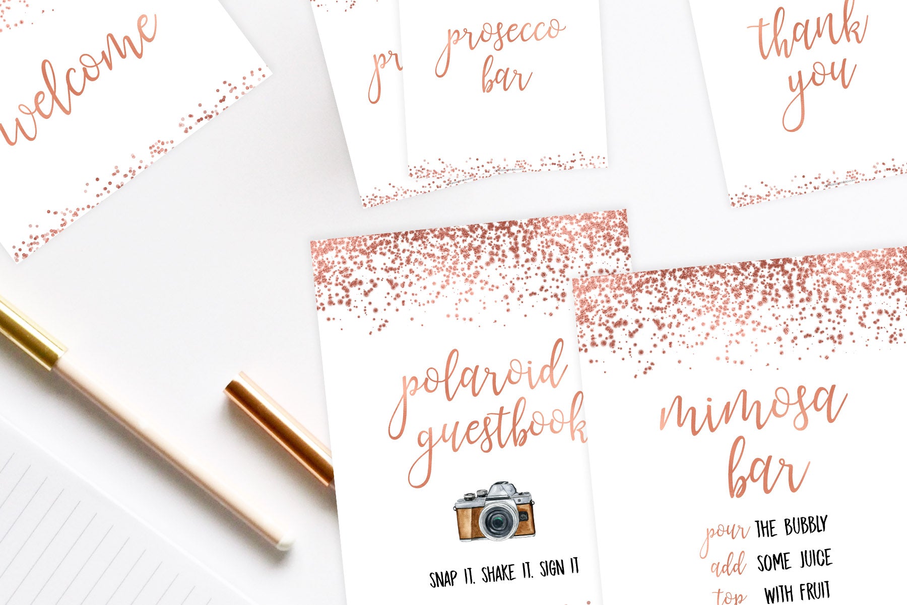 Rose Gold Signs – Page 2 – OhHappyPrintables