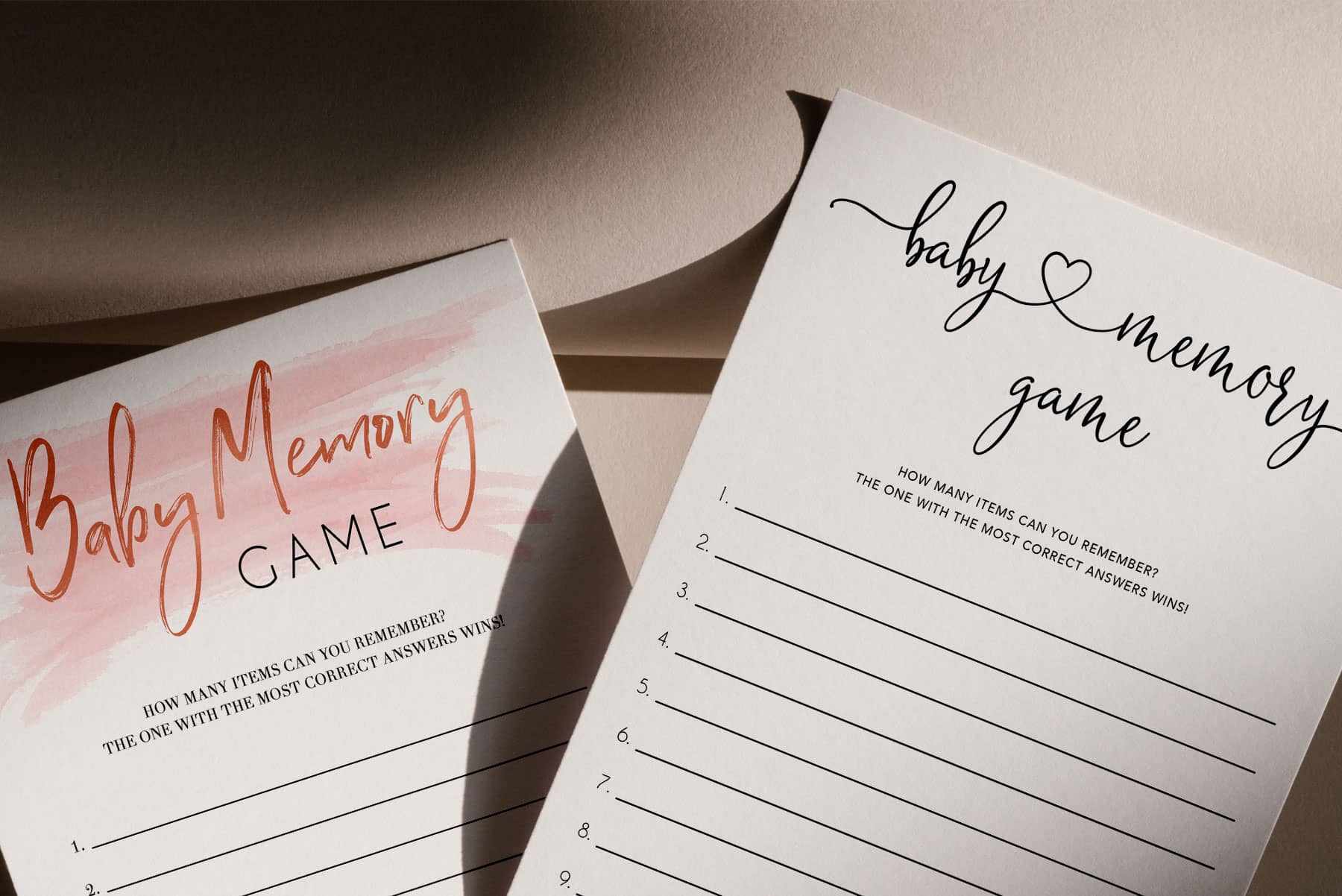SHOP Baby Memory Game Baby Shower Games | Oh Happy Printables ...