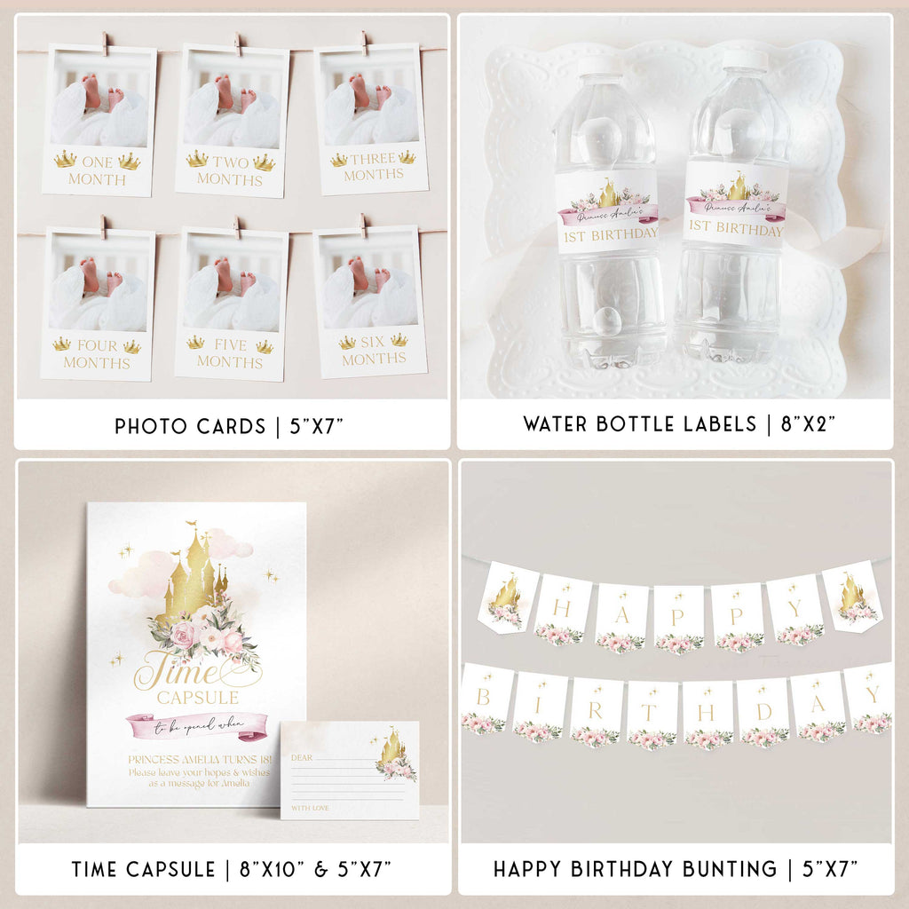 Once Upon A Time First Birthday Party Bundle – OhHappyPrintables