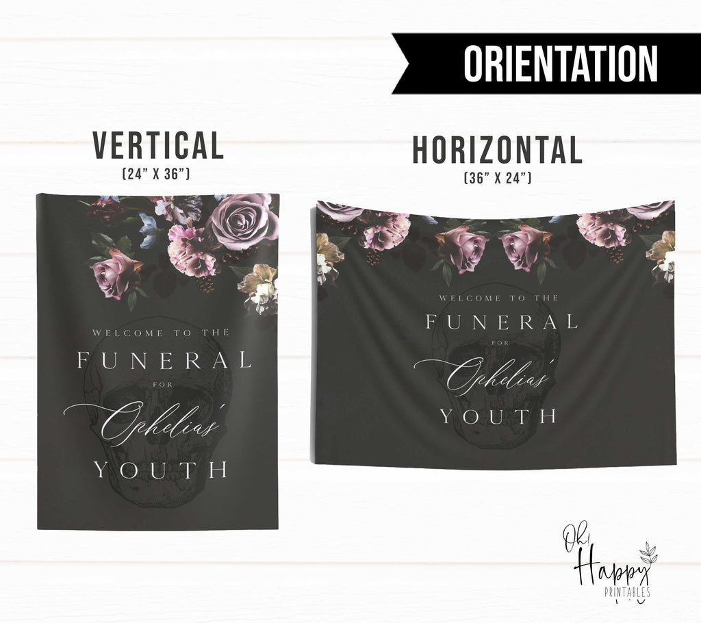 RIP To My 20s Birthday Backdrop - Death To My 20s – OhHappyPrintables