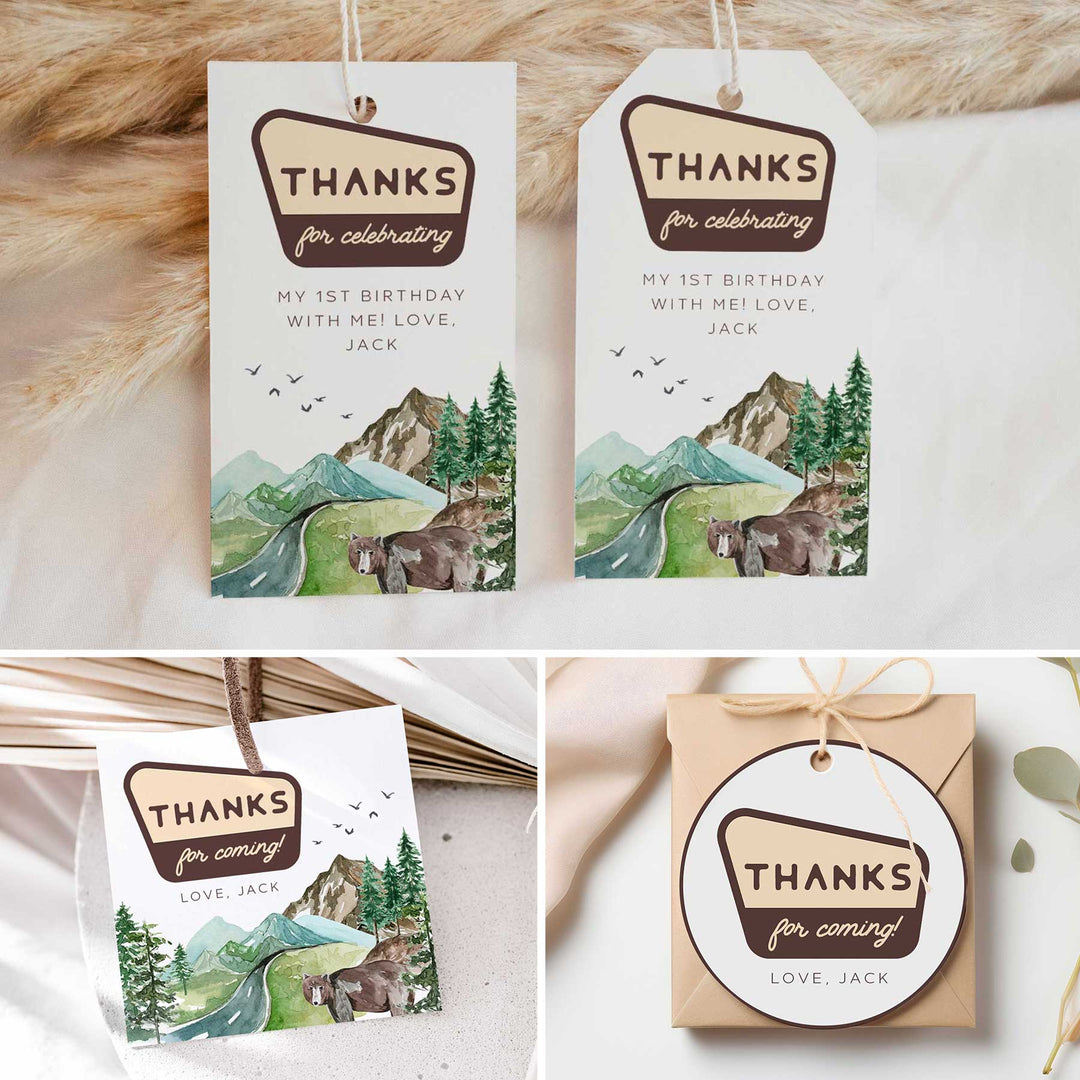 One Happy Camper Gift Tags Editable Template – OhHappyPrintables