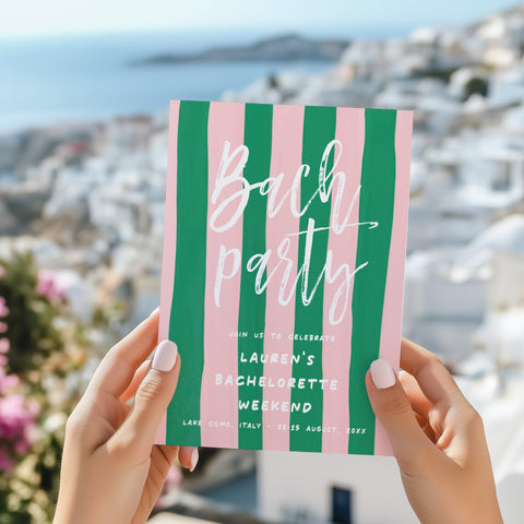 Ciao Bella Bach Party Invitation Editable Invitation & Itinerary ...