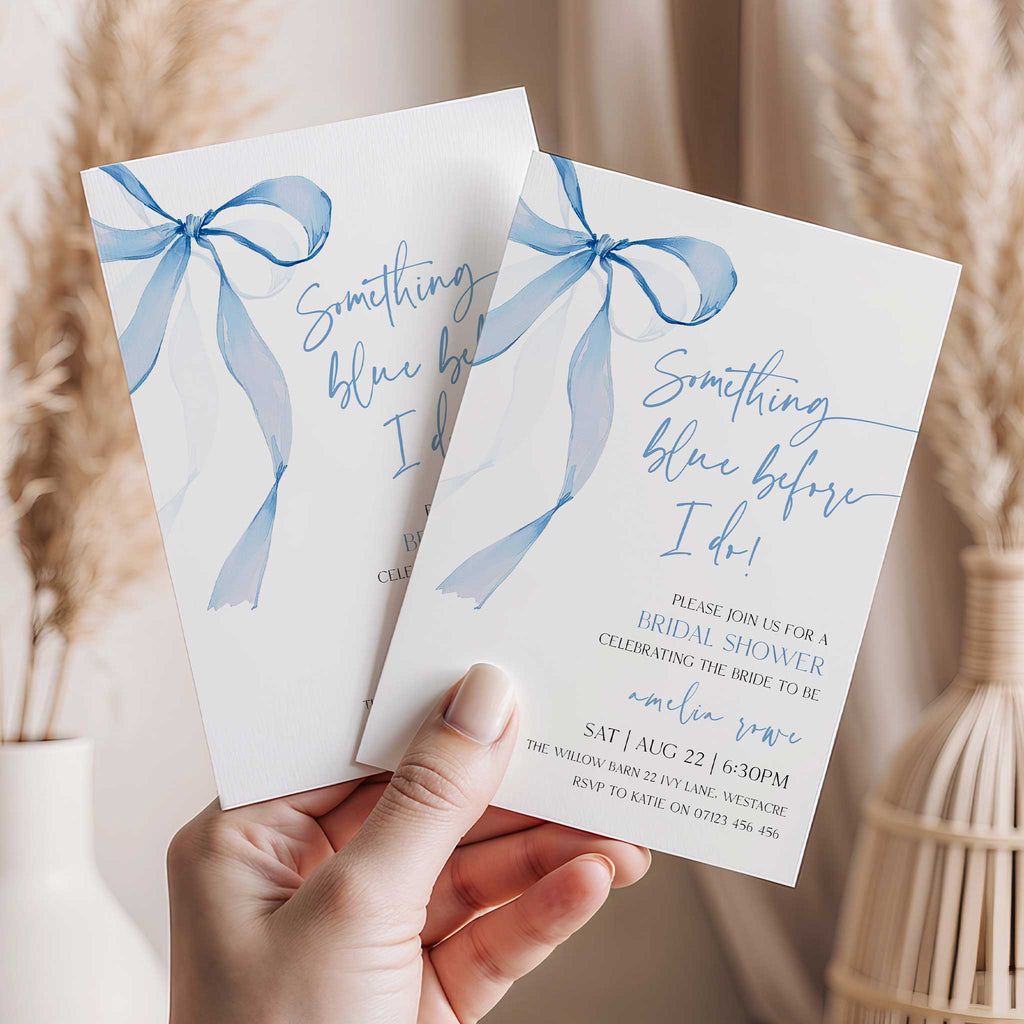 Something Blue Before I Do Invitation – OhHappyPrintables