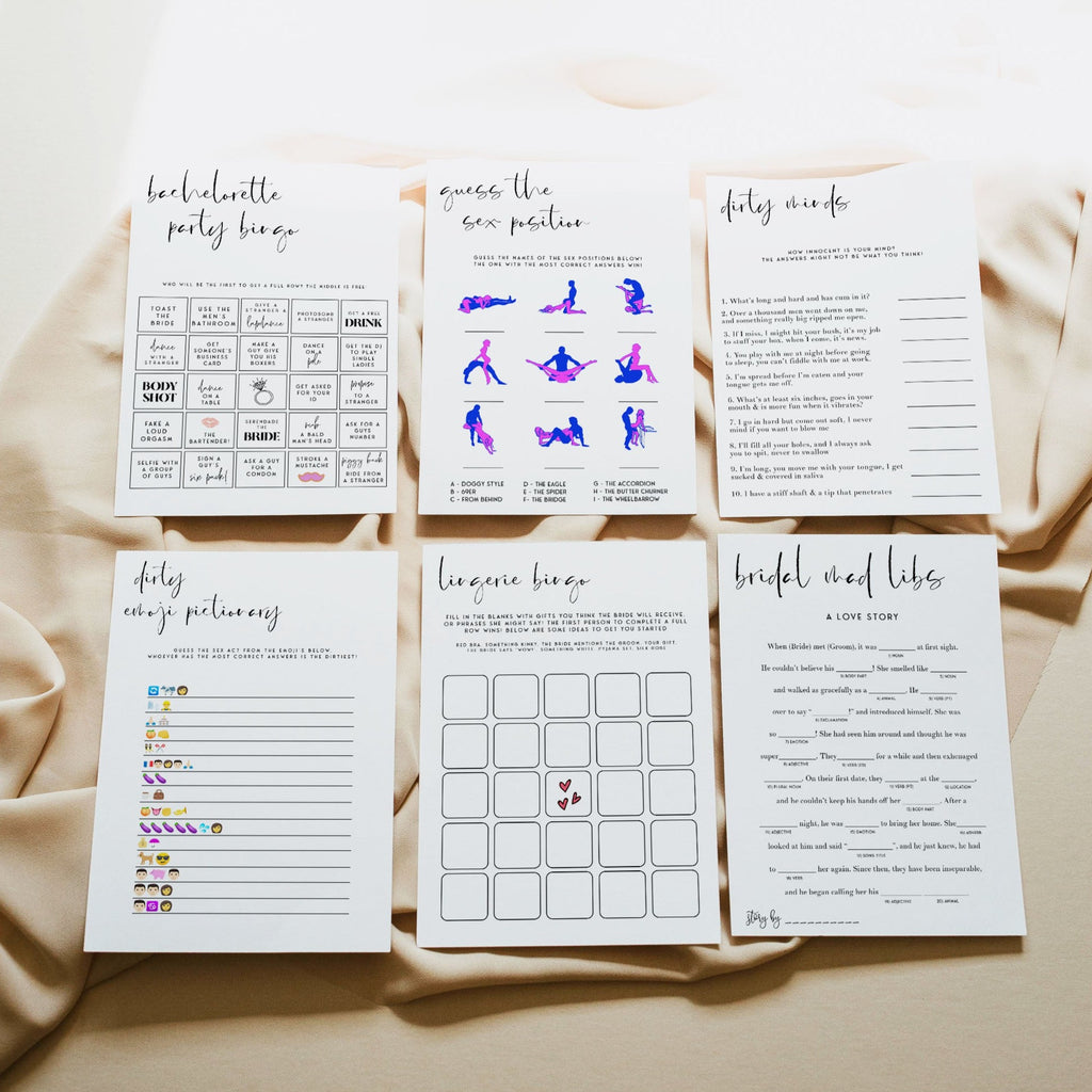 40 EDITABLE Bachelorette Games - Willow Modern Bachelorette ...