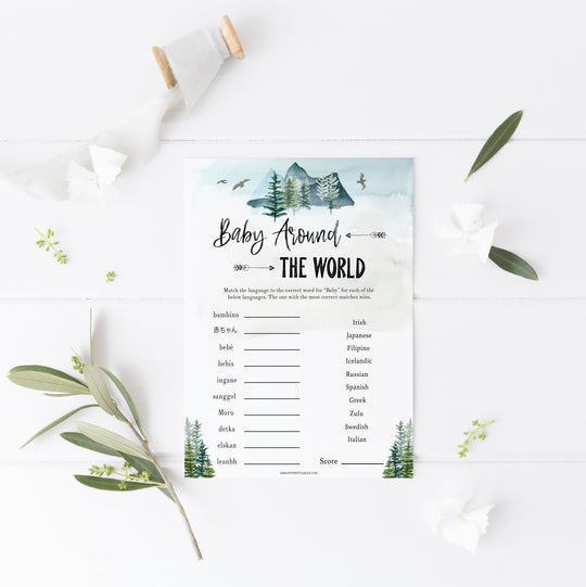 Baby Around The World Baby - Adventure Awaits Printable Baby Games ...