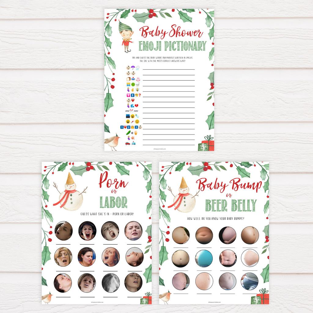 Christmas Printable Baby Games 7 Pack Bundle - Baby Games ...