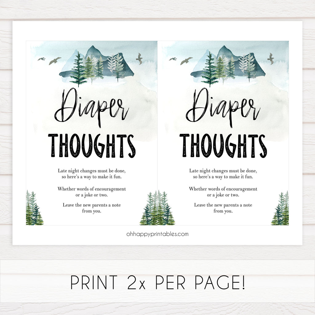 Diaper Thoughts | Adventure Awaits Printable Baby Games – OhHappyPrintables