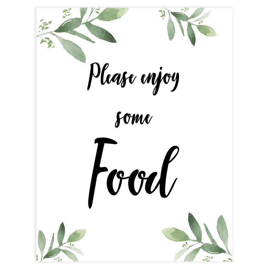 Food Sign - Food Printable Baby Shower Signs – OhHappyPrintables