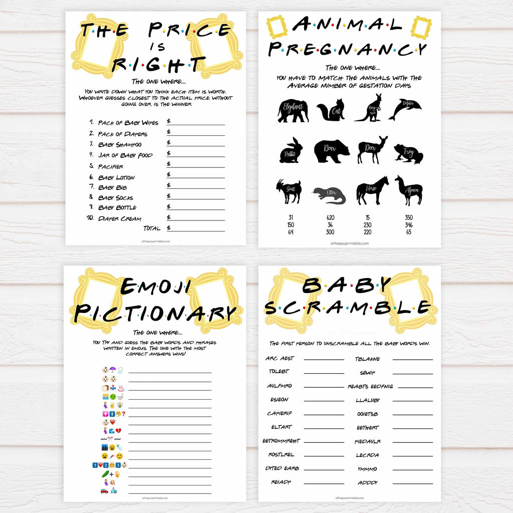 10 Friends Baby Games Bundle - Printable Baby Games – OhHappyPrintables