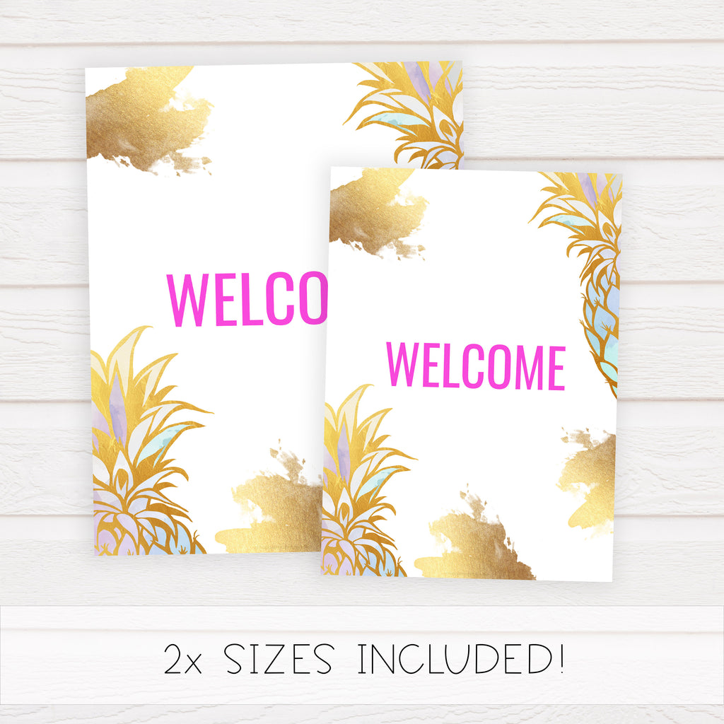Printable Welcome Table Sign | Printable Bridal Shower Decor ...
