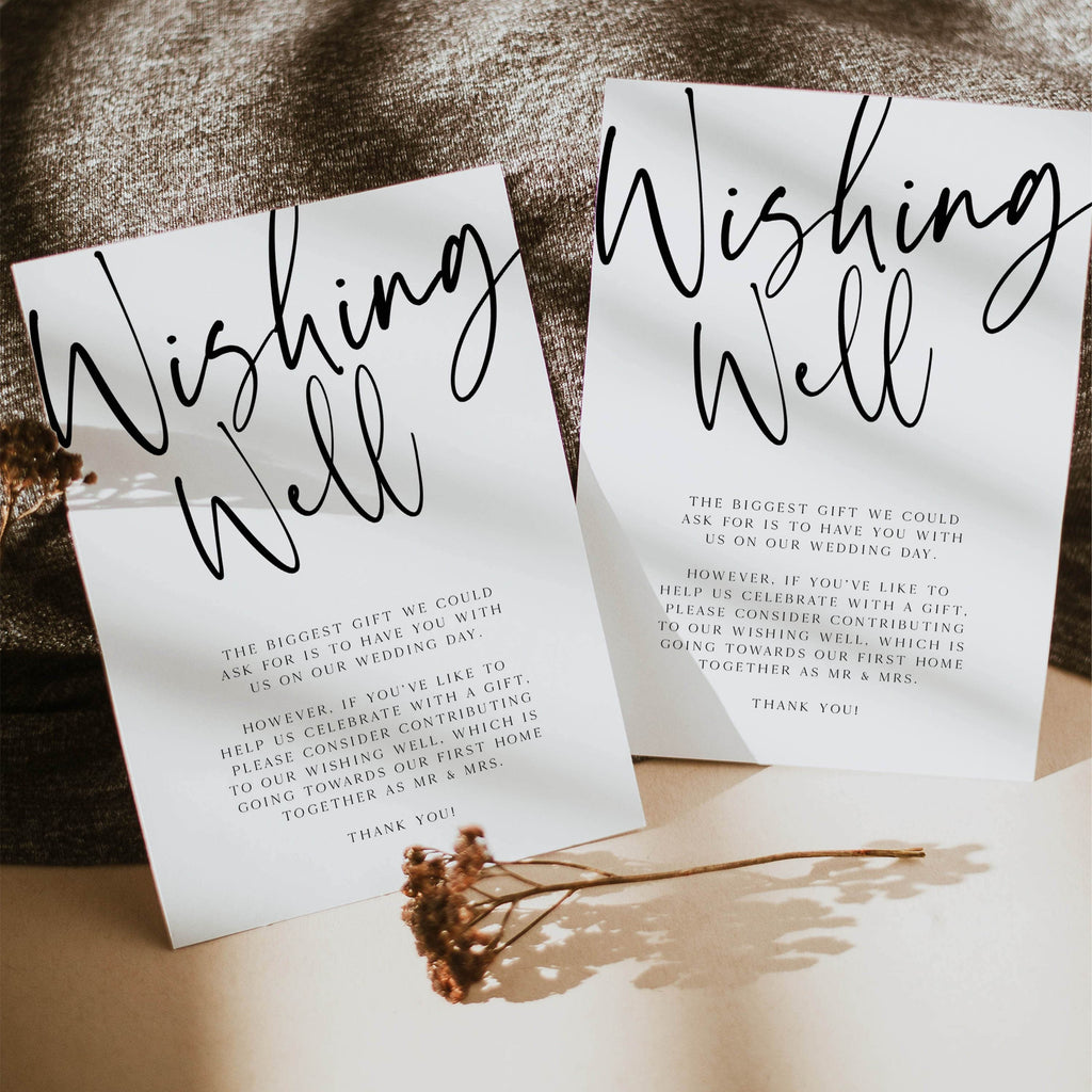 Wishing Well Card - POPPY – OhHappyPrintables