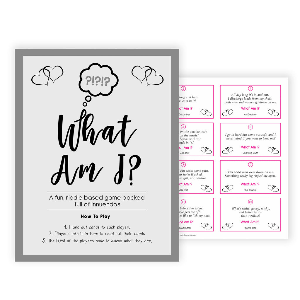 What Am I Game - Silver Glitter Printable Baby Games – OhHappyPrintables