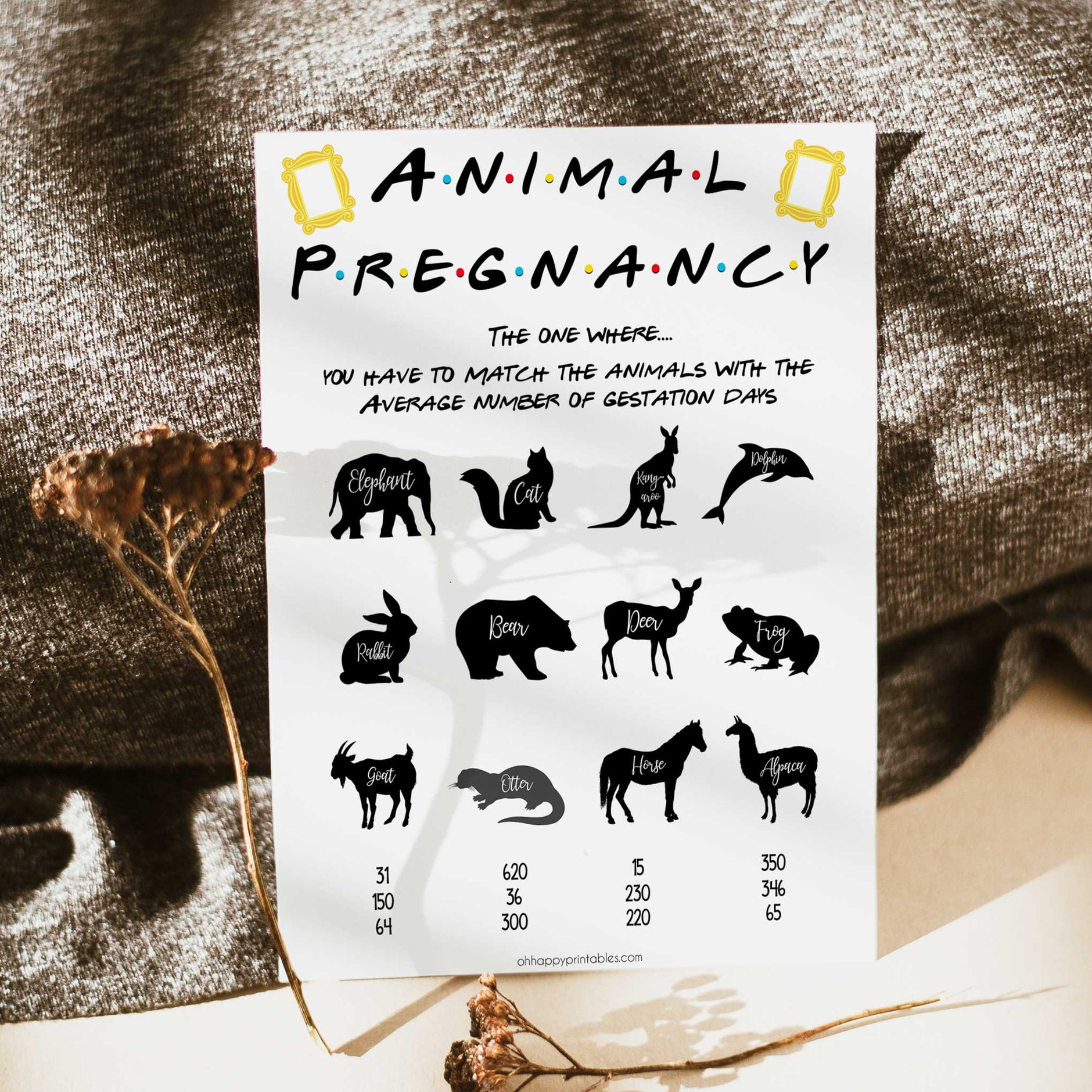 Friends Baby Signs – OhHappyPrintables