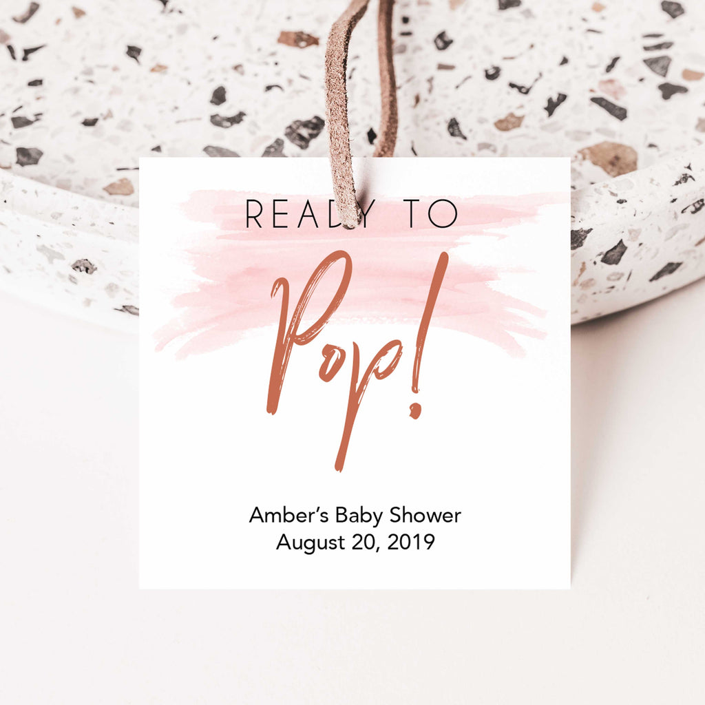 Ready To Pop - Pink SwashPrintable Baby Games – OhHappyPrintables