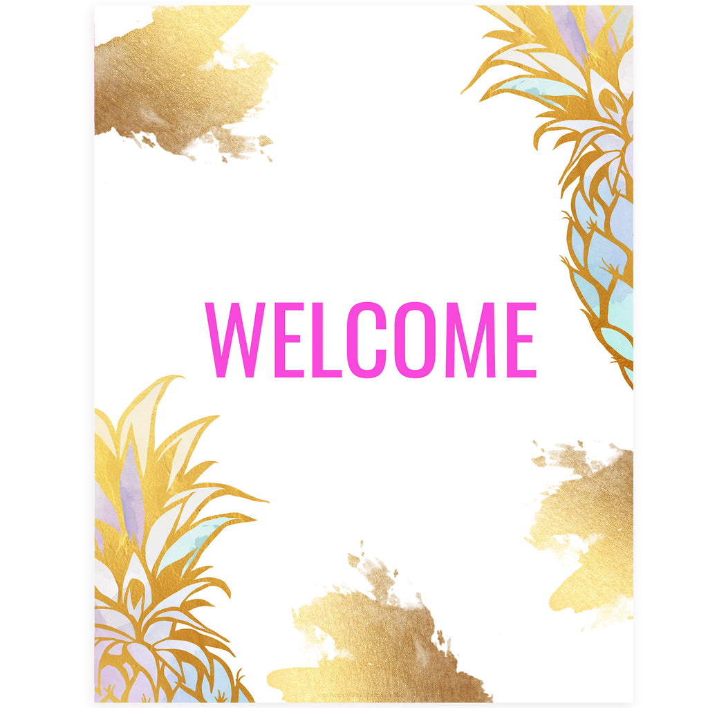 Printable Welcome Table Sign | Printable Bridal Shower Decor ...