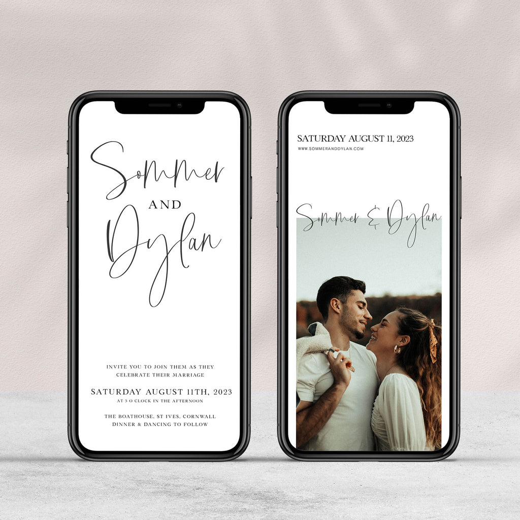 Wedding Invitation Suite Mobile - SOMMER – OhHappyPrintables